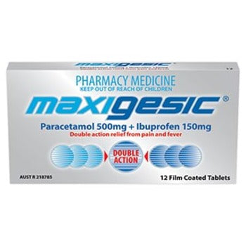 Maxigesic Tablets 12 Pack Pain Relief | Zenith Pharmacy